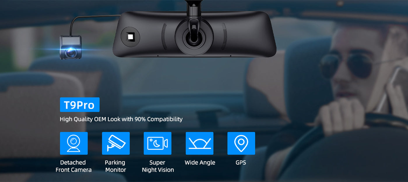 T9 Pro 1080P Front and Rear Dash Cam for Car & Truck with GPS – AUTO-VOX