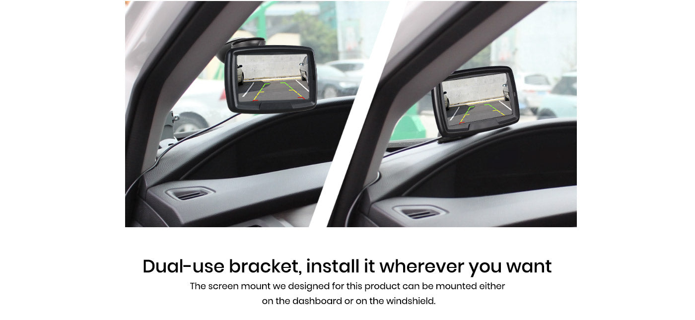 CS2 480P Wireless Backup Camera for Car & Truck with 4.3" Monitor ...