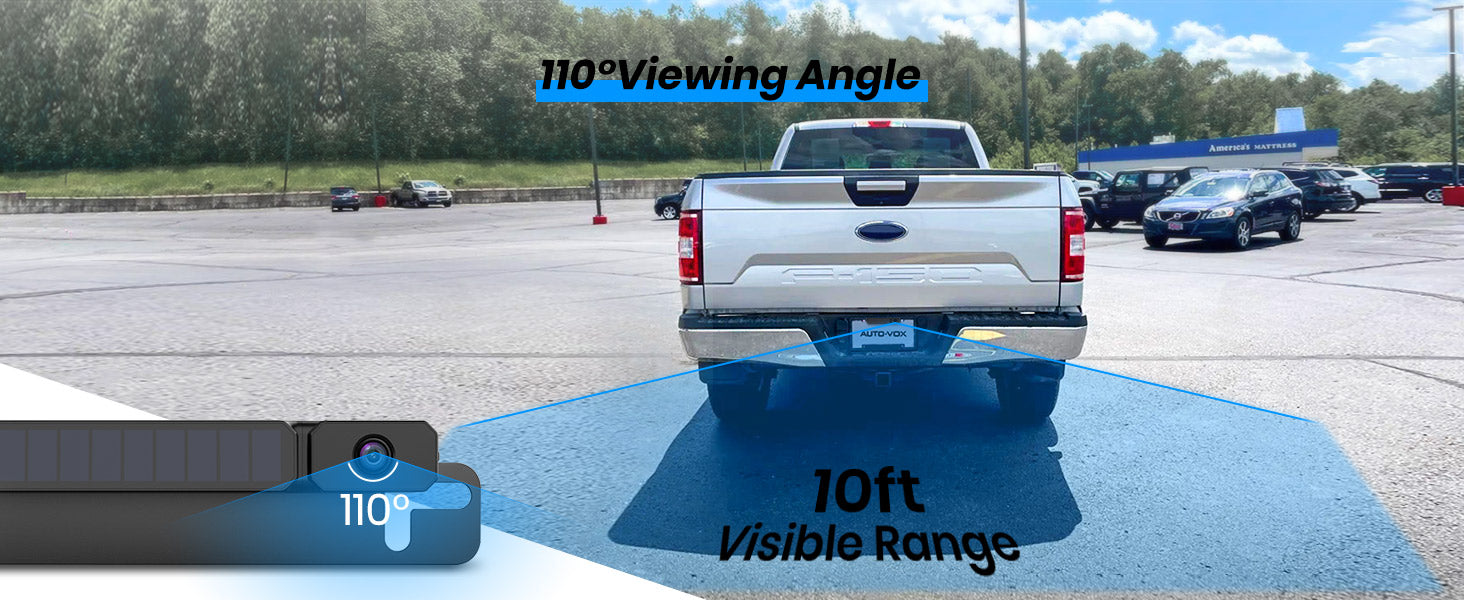 Solar1 Pro 480P Battery Powered Wireless Backup Camera with 5" Monitor ...