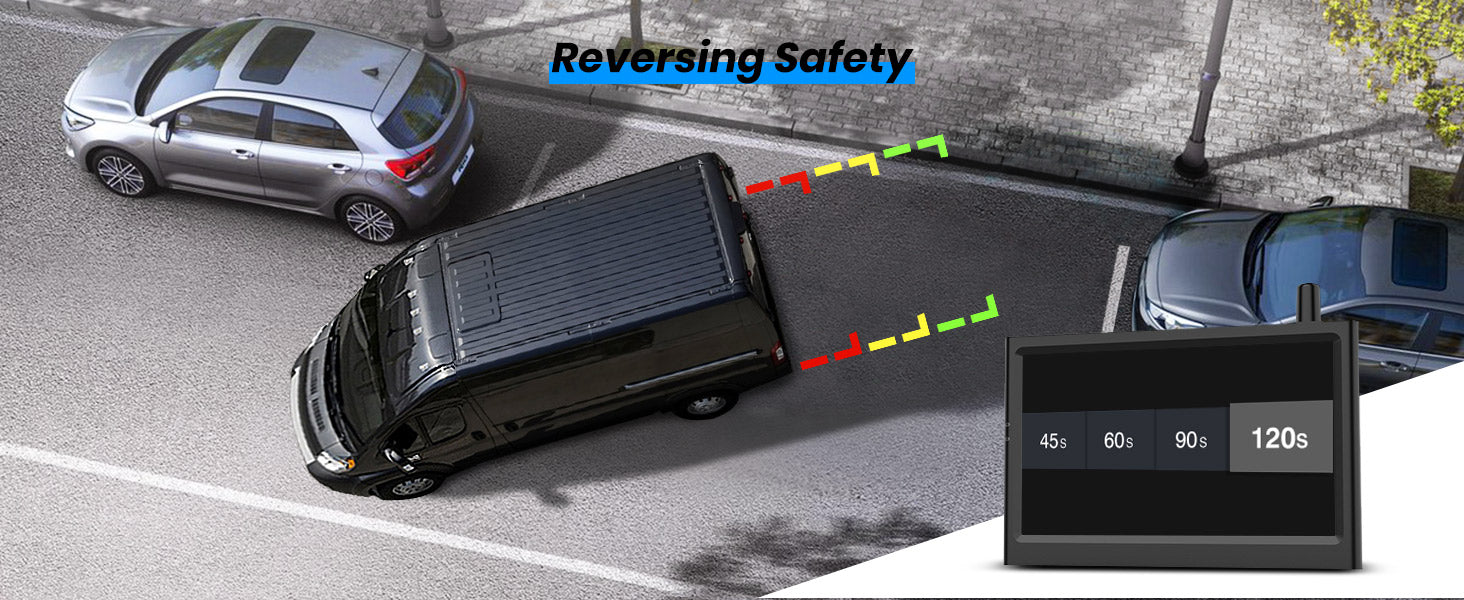 Solar1 Pro 480P Battery Powered Wireless Backup Camera with 5" Monitor ...