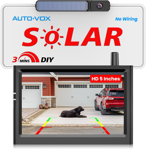 Wireless Solar Backup Camera: Energy-Efficient & Convenient | AUTO-VOX